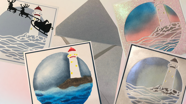 One Die, Four Ways Card Class - Artsy Island Girl