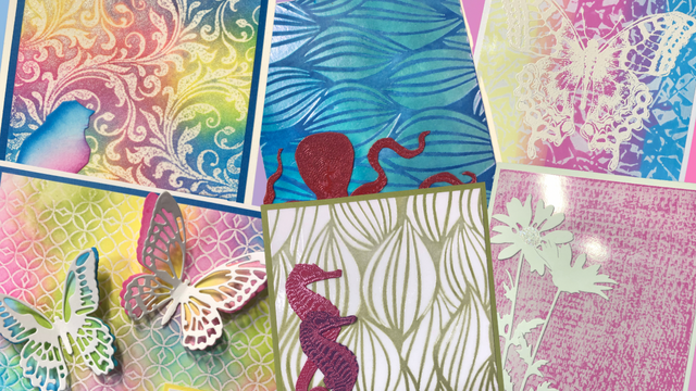 Resist Background Techniques Class - Artsy Island Girl