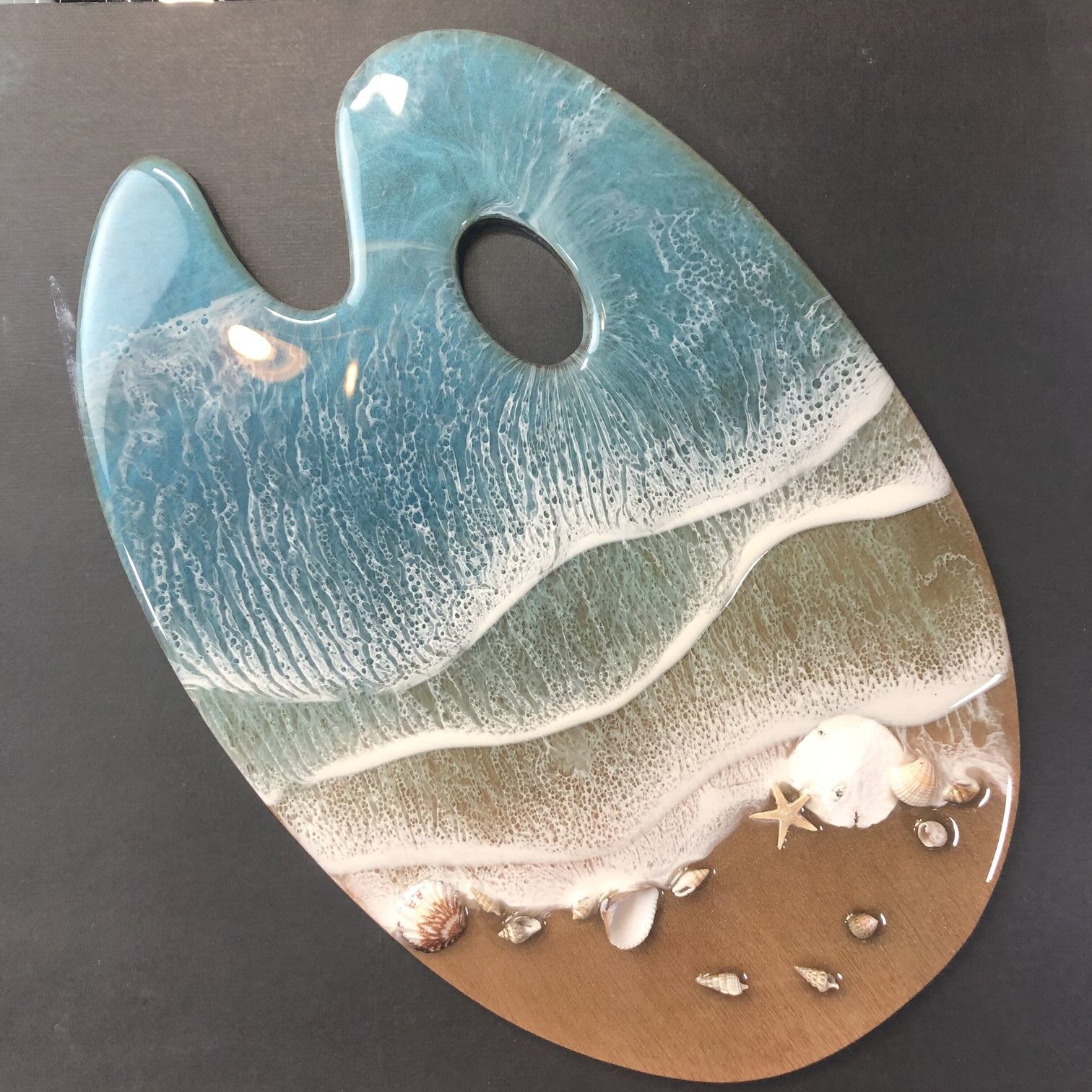 Paint Palette Alcohol Ink Beach Resin