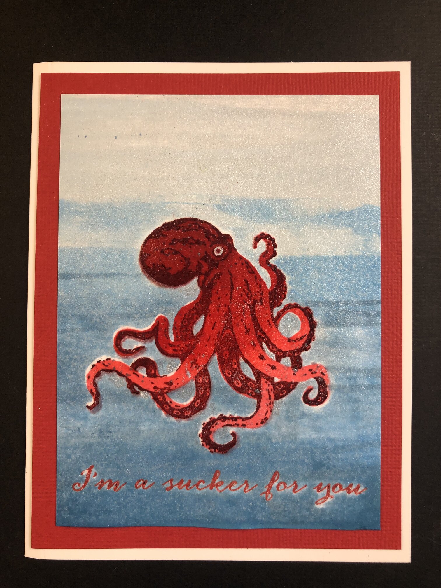 Color Layering Octopus Card - Artsy Island Girl