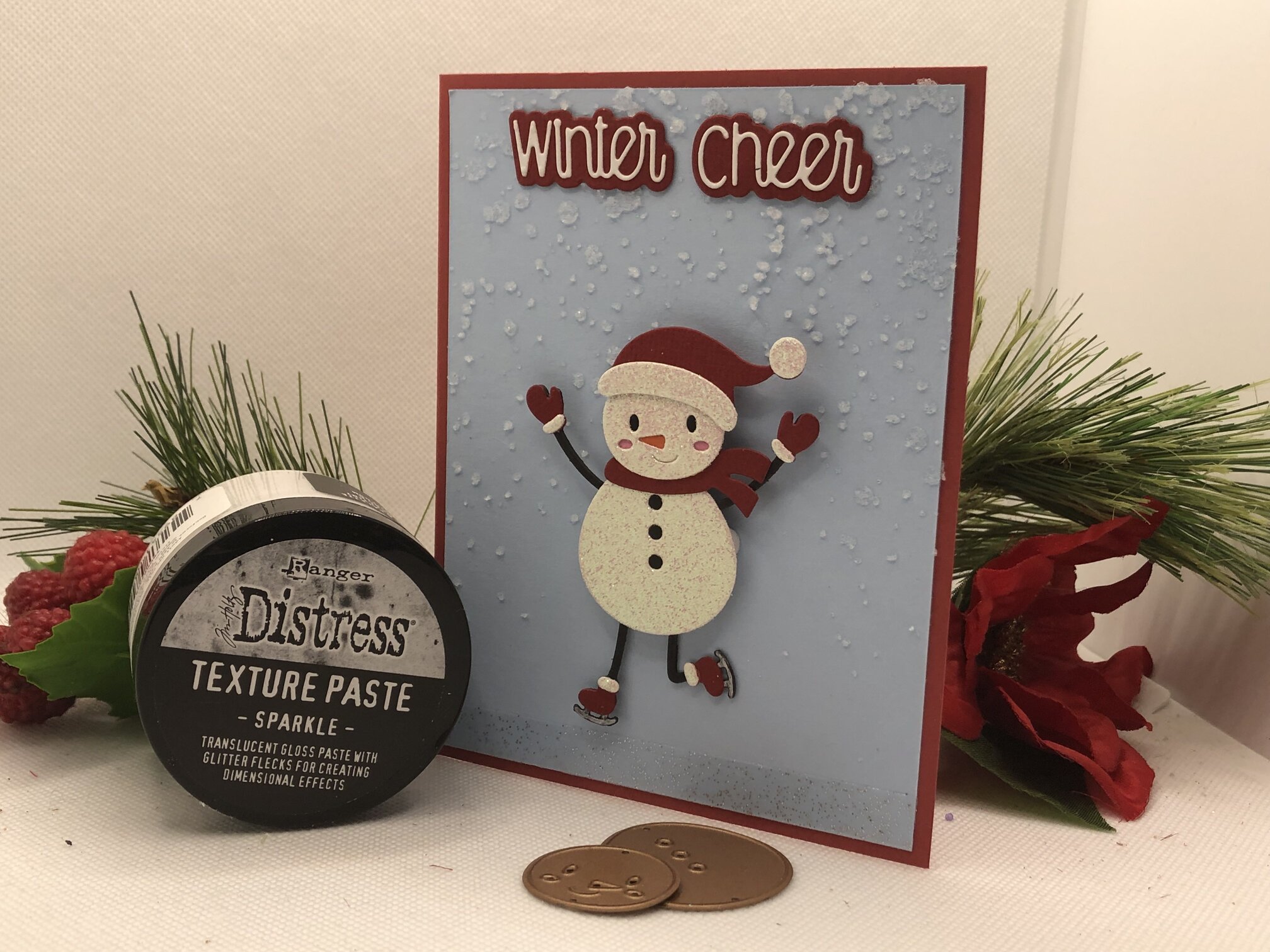 Dancing Snowman Winter Cheer Card - Artsy Island Girl
