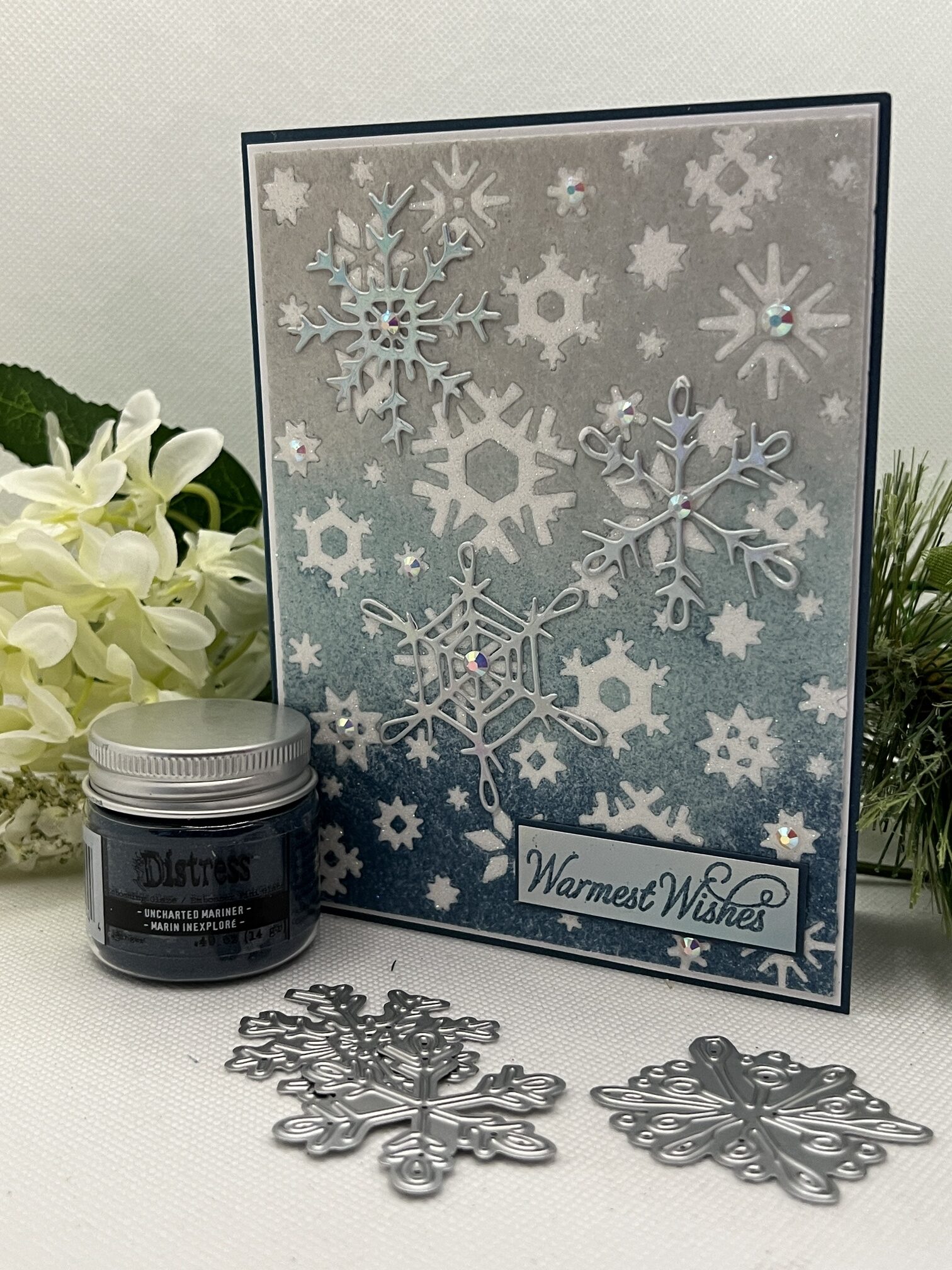 Winter Wishes Snowflake Card - Artsy Island Girl